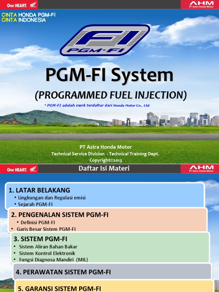 Perawatan PGM-FI | PDF