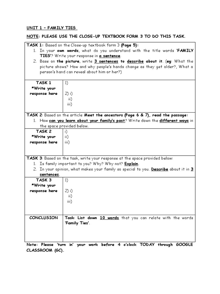 Understanding Family Ties | PDF