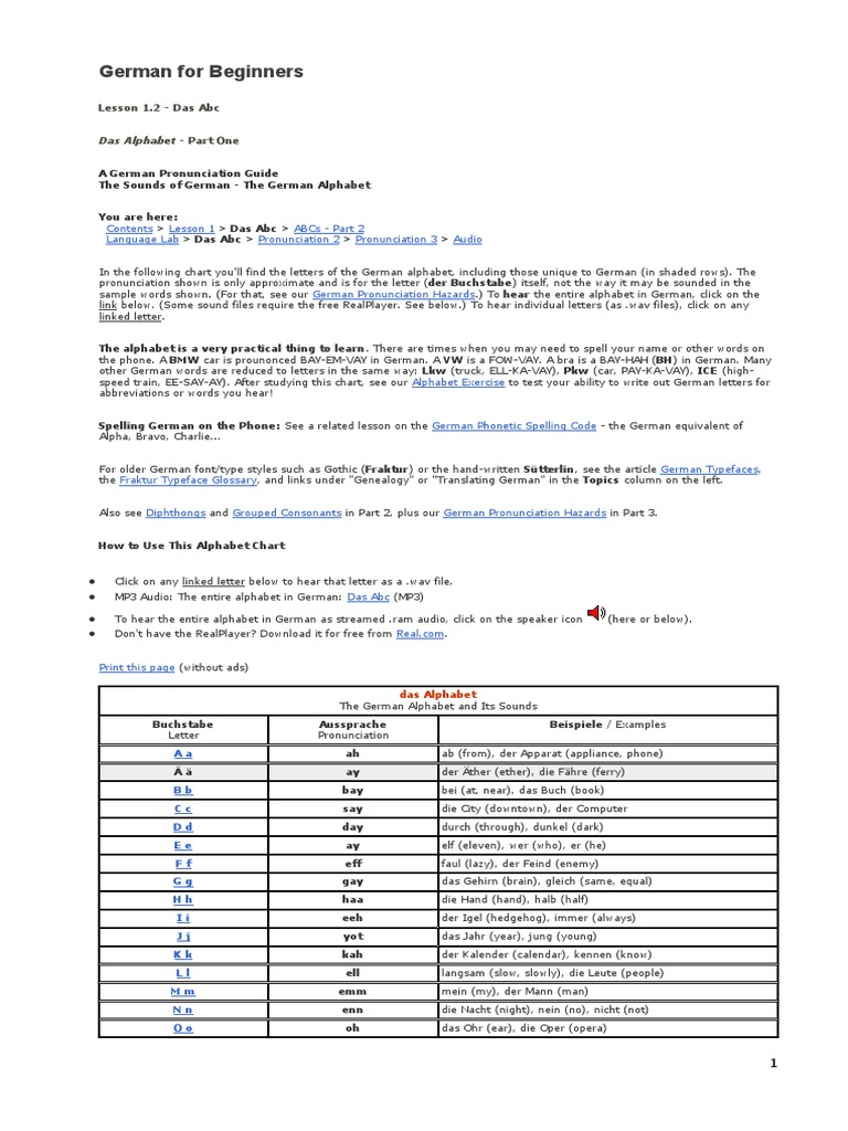 German for Beginners | PDF | English Language | German Language