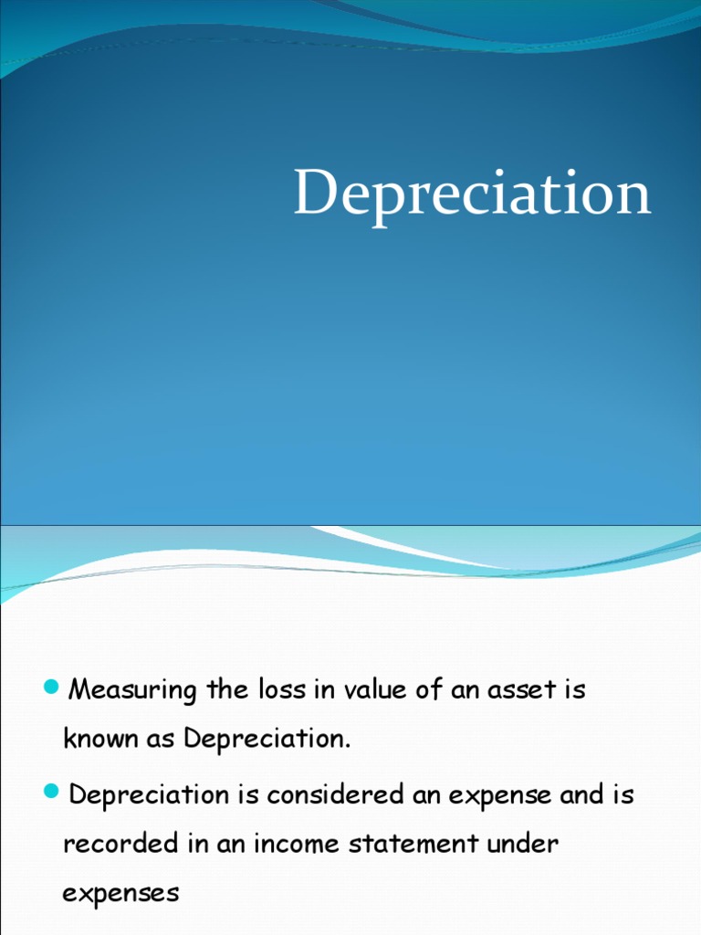 Depreciation | PDF | Depreciation | Business