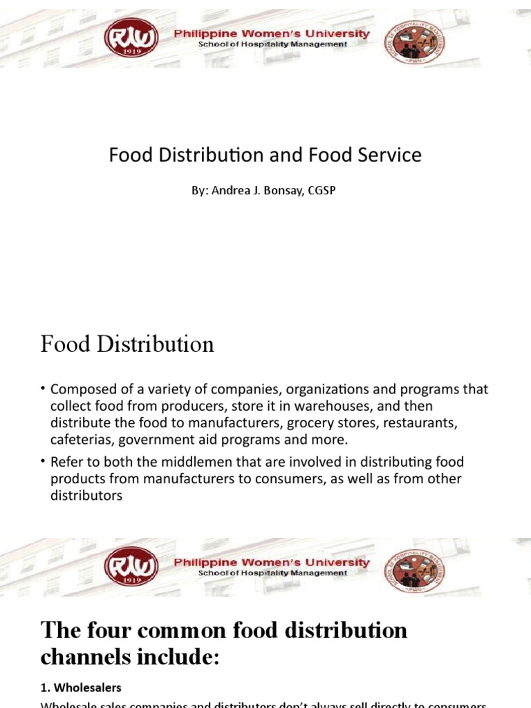 Food Distribution and Food Service | PDF | Tableware | Foodservice
