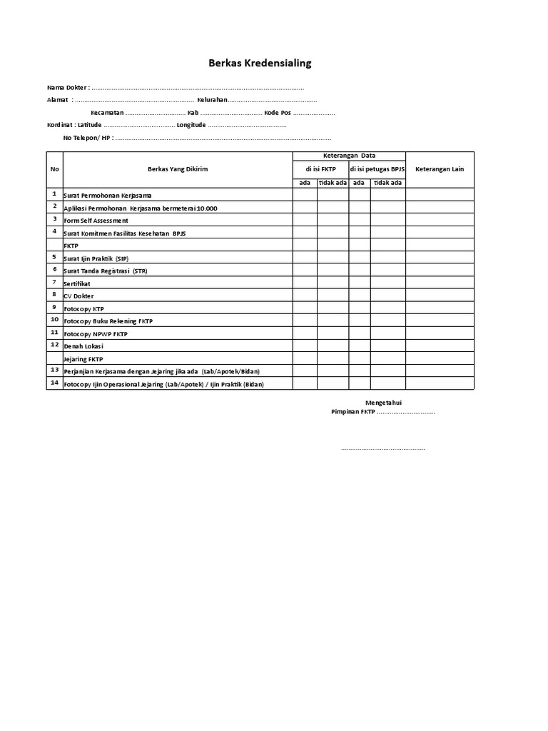 Credentialing File Summary | PDF