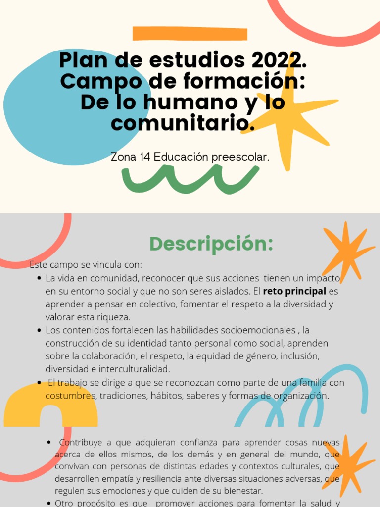Campo de Lo Humano y Lo Comunitario | PDF | Inclusión (Educación ...