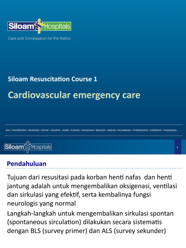 Cardiovascular Emergency Care | PDF