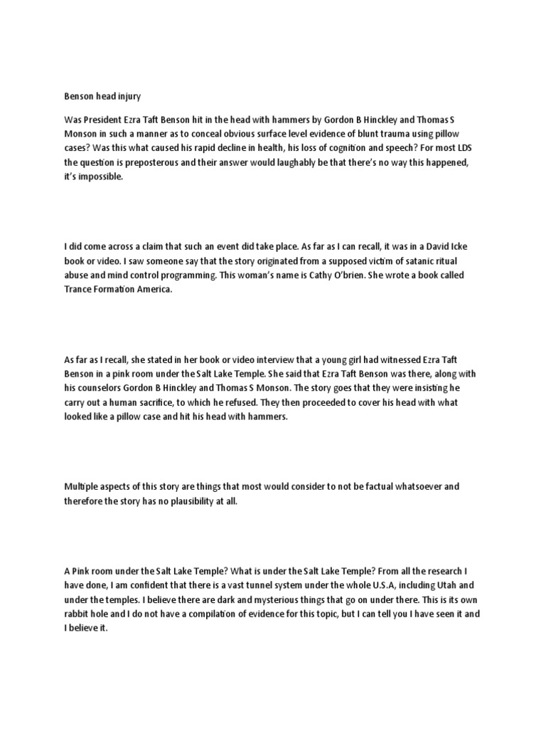 Benson - Hammer 2 | PDF | The Church Of Jesus Christ Of Latter Day Saints | Latter Day Saint ...