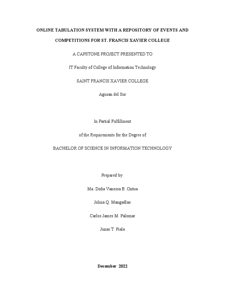 Final - Online Tabulation | PDF | Software Release Life Cycle ...