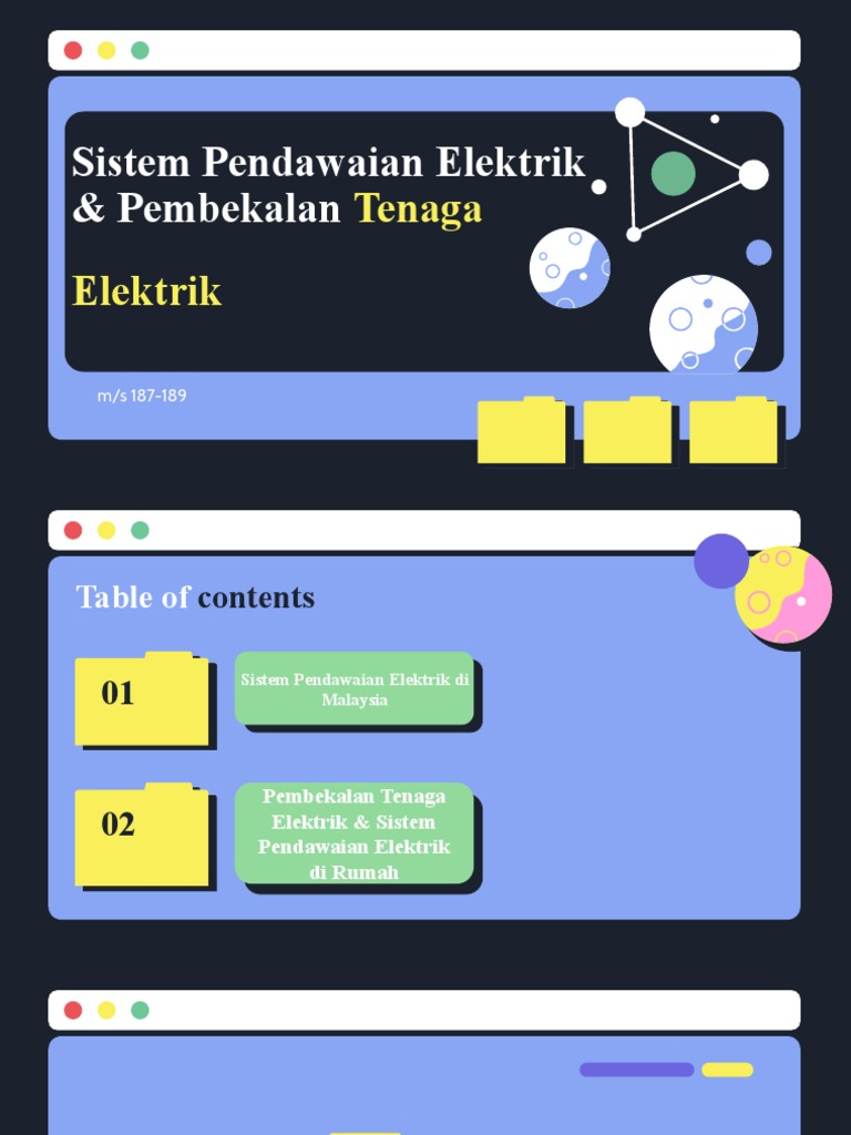 Sistem Pendawaian Elektrik & Pembekalan Tenaga Elektrik | PDF