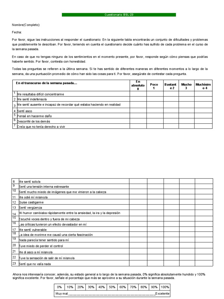 BSL-23 Conducta | PDF