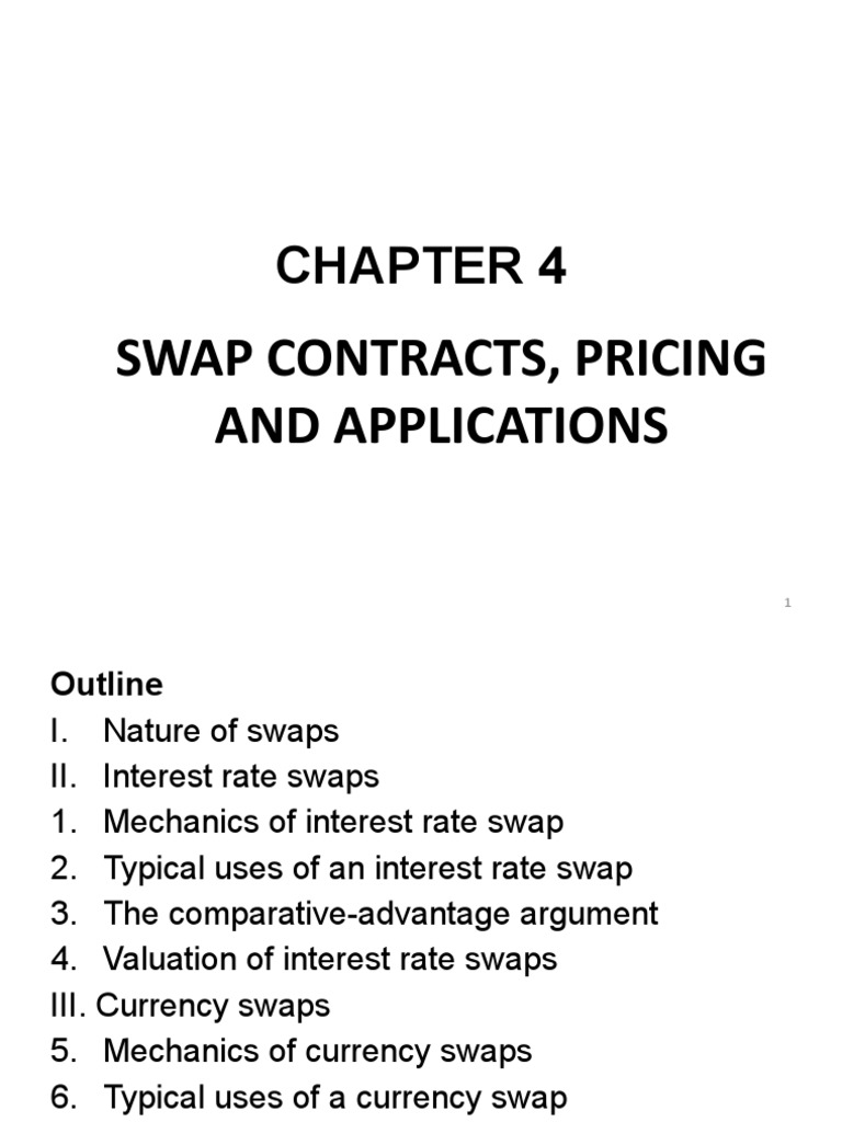 Chapter 4 - Swaps - 2022 - S | PDF | Swap (Finance) | Currency Swap