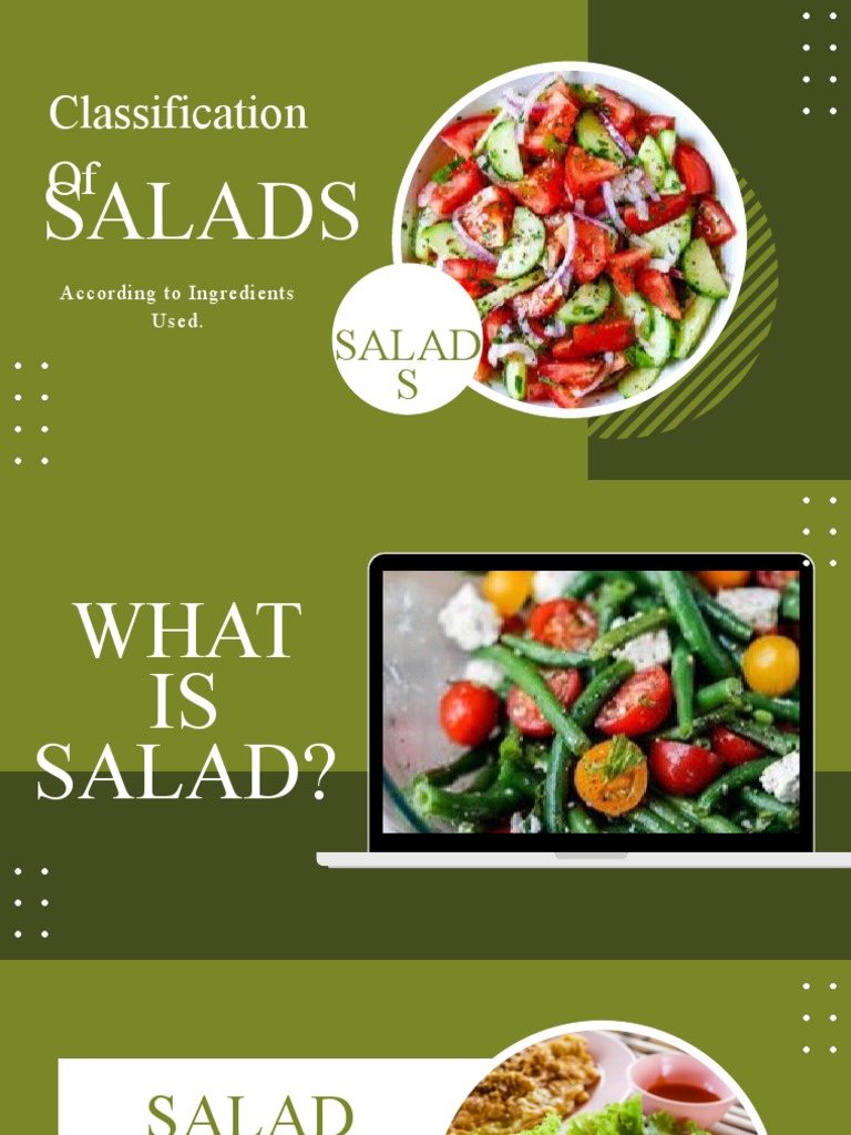 Classification of Salad | PDF