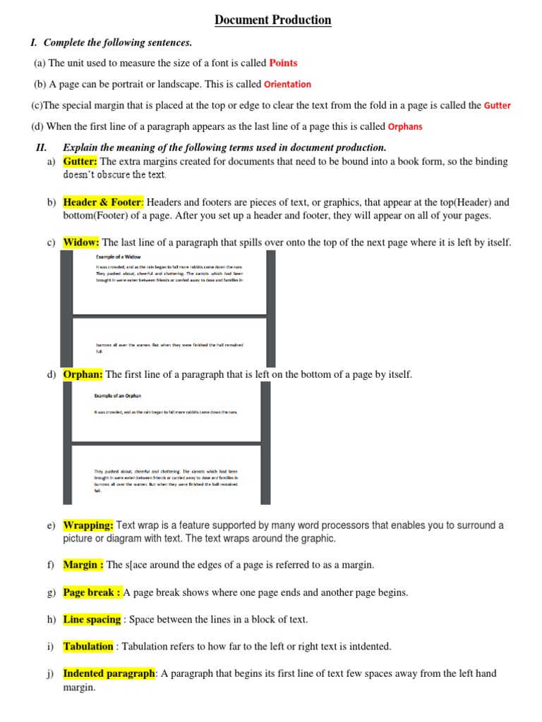 Document Production Notes | PDF