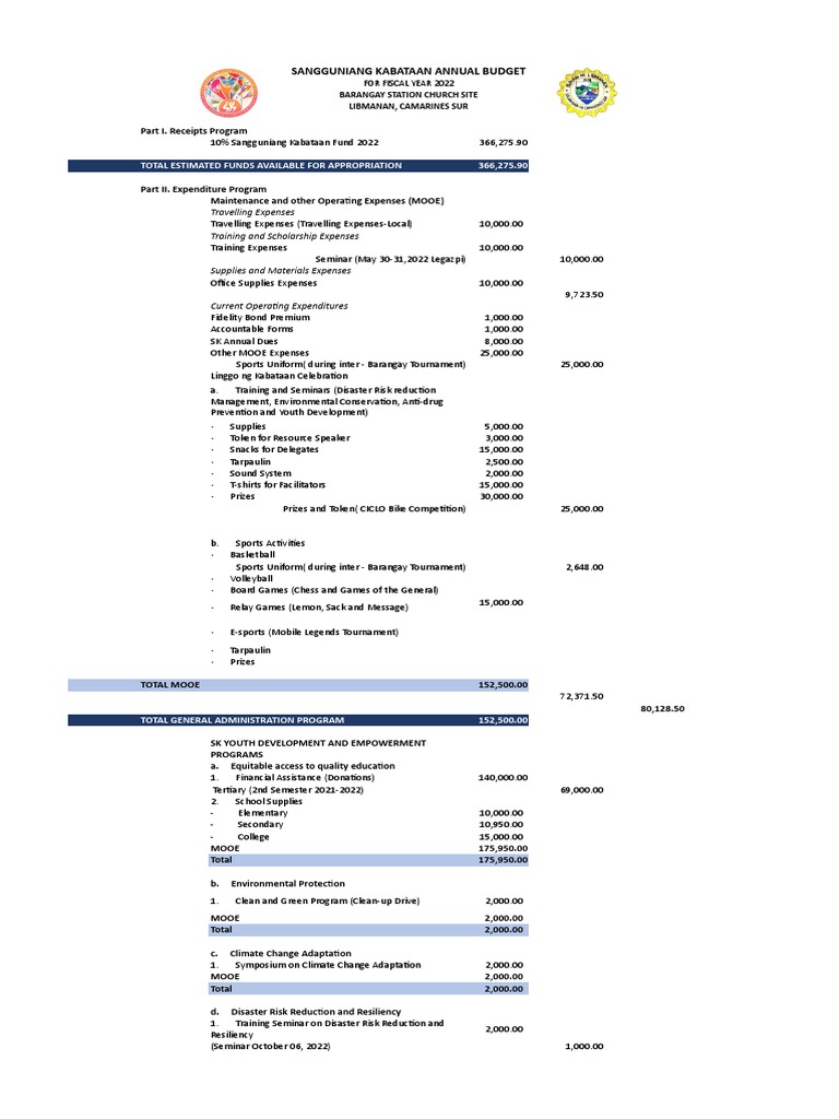 FINAL Financial Report 2022.Xlsx - Google Sheets | PDF