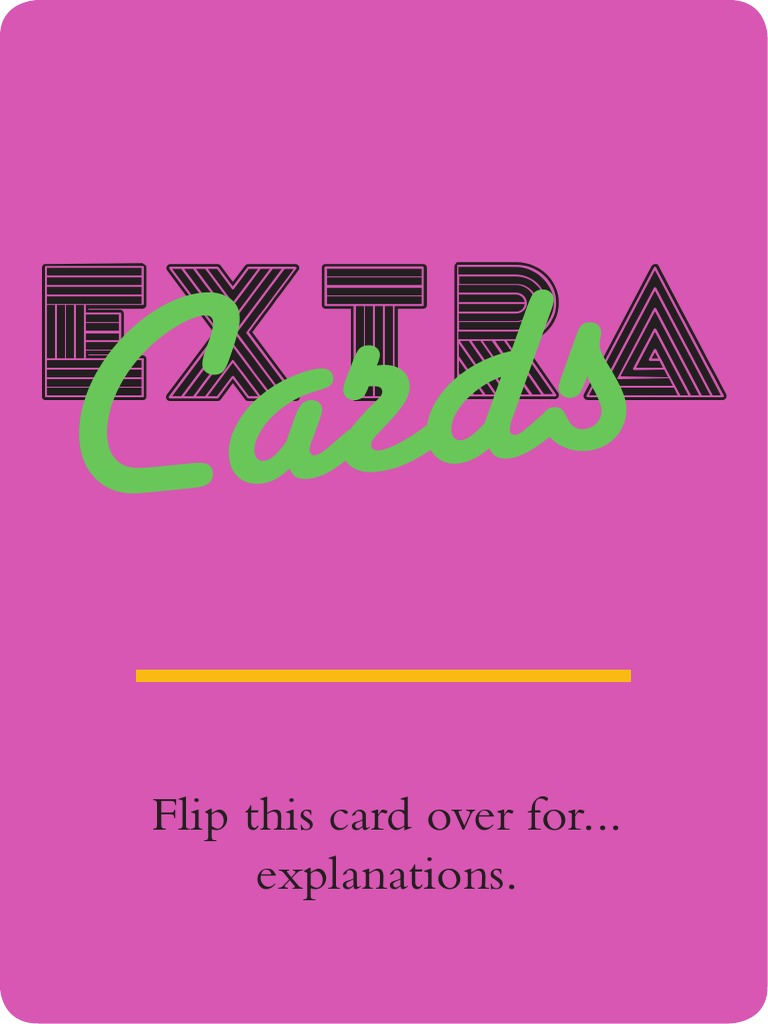 Extra Cards - Jackson Tegu - 201908 | PDF | Human Communication