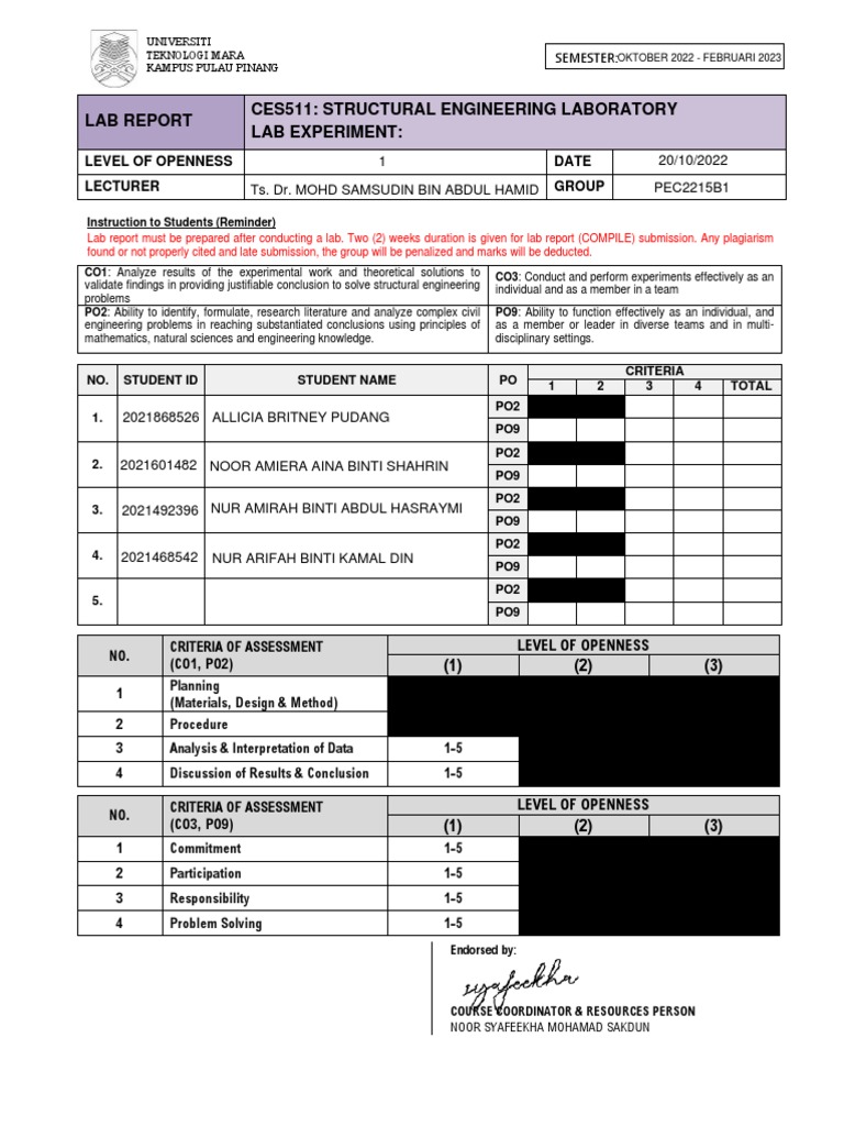 Lab 3 Three Hinged Arch Pdf Experiment Data Analysis