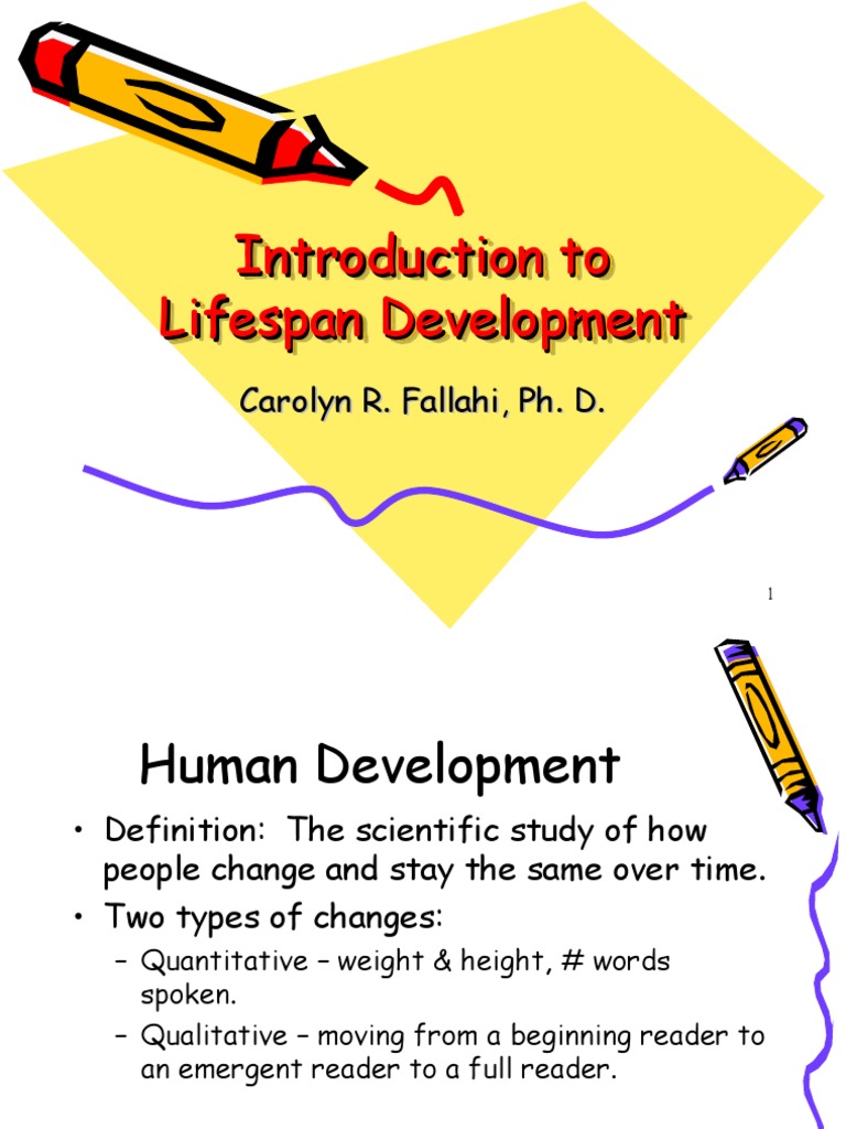 Introduction To Lifespan Development | PDF | Developmental Psychology | Psychological Concepts
