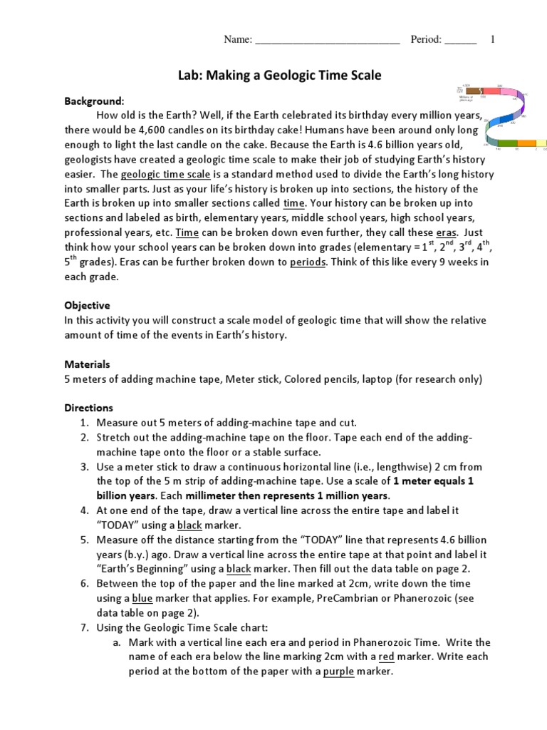 Geologic Time Scale | PDF | Geologic Time Scale | Stratigraphy
