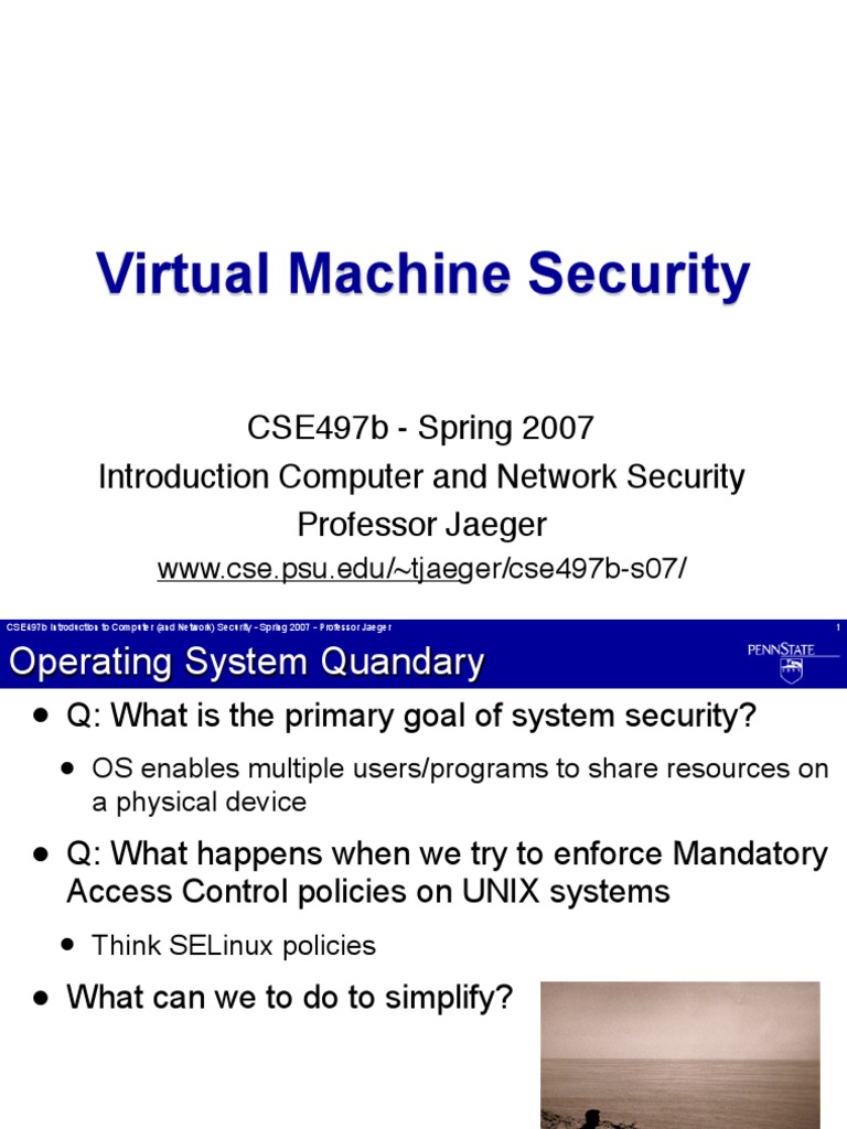 Cse497b Lecture 26 Virtualmachine | PDF | Virtual Machine | Java Virtual Machine
