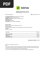 InDrive Ride Invoice Details | PDF