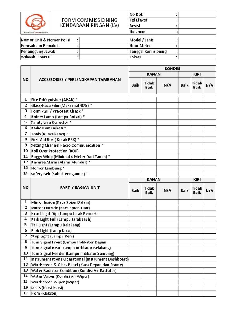 Form Komisioning LV | PDF