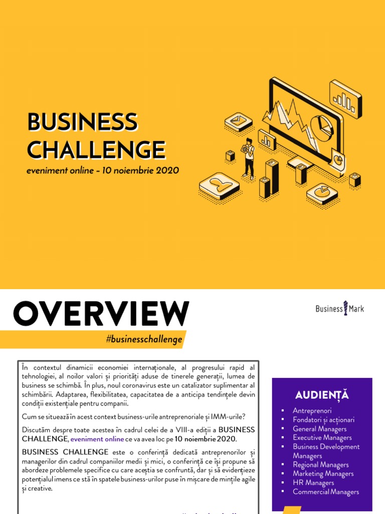 Business Challenge - BusinessMark Online Event, 10 Noiembrie 2020 | PDF