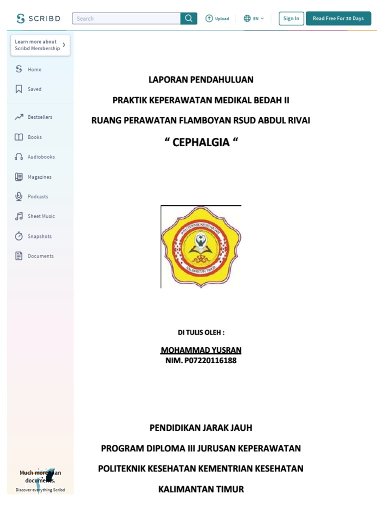 PDF LP Cephalgia R Flamboyan Compress | PDF