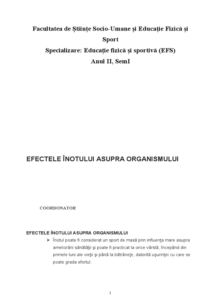 Înot Pdf
