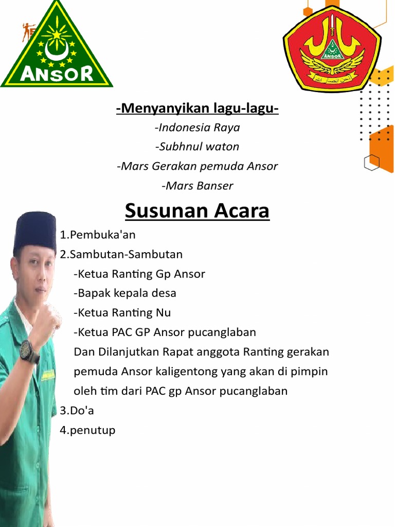 Susunan Acra Ansor | PDF