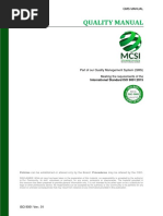 ISO 9001-2015 Quality Manual | PDF | Quality Management System | Iso 9000