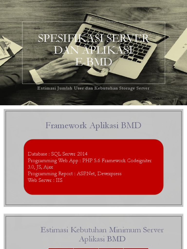 Spesifikasi Server Dan Aplikasi E-Bmd | PDF