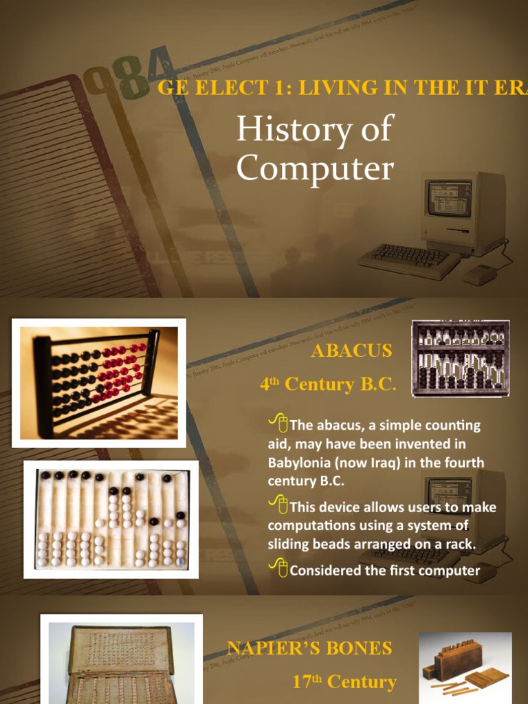 History Of Computer Pdf Computing Computer Science