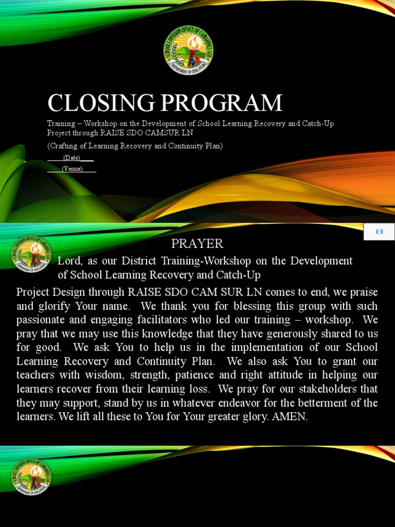 11 - Closing Program | PDF