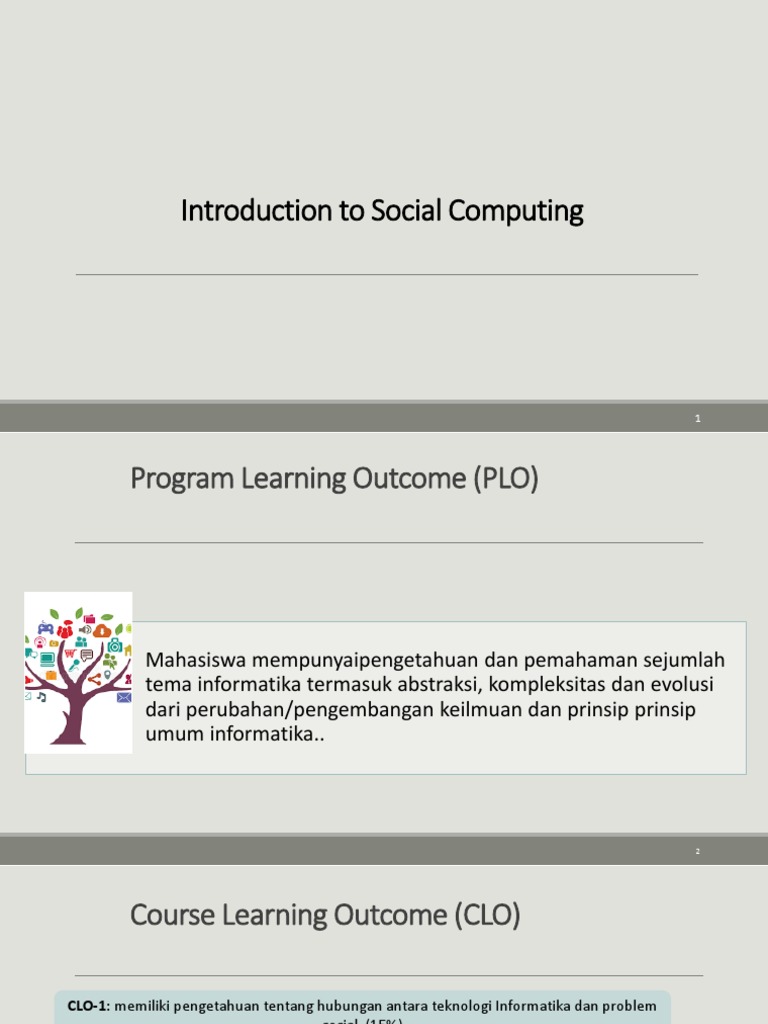 Slide 1 Pengenalan Social Computing | PDF | Computing | Internet & Web
