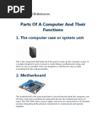 Parts of Computer and Their Functions | PDF | Random Access Memory ...