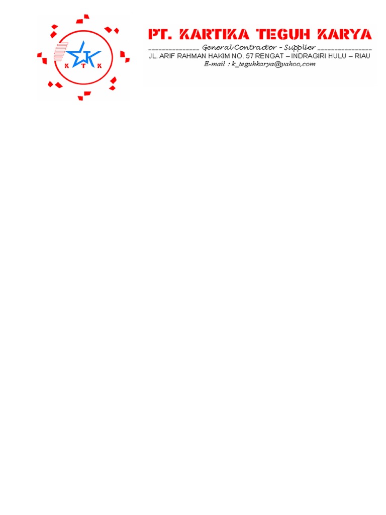 Kop Surat Pro PT KTK Riau | PDF