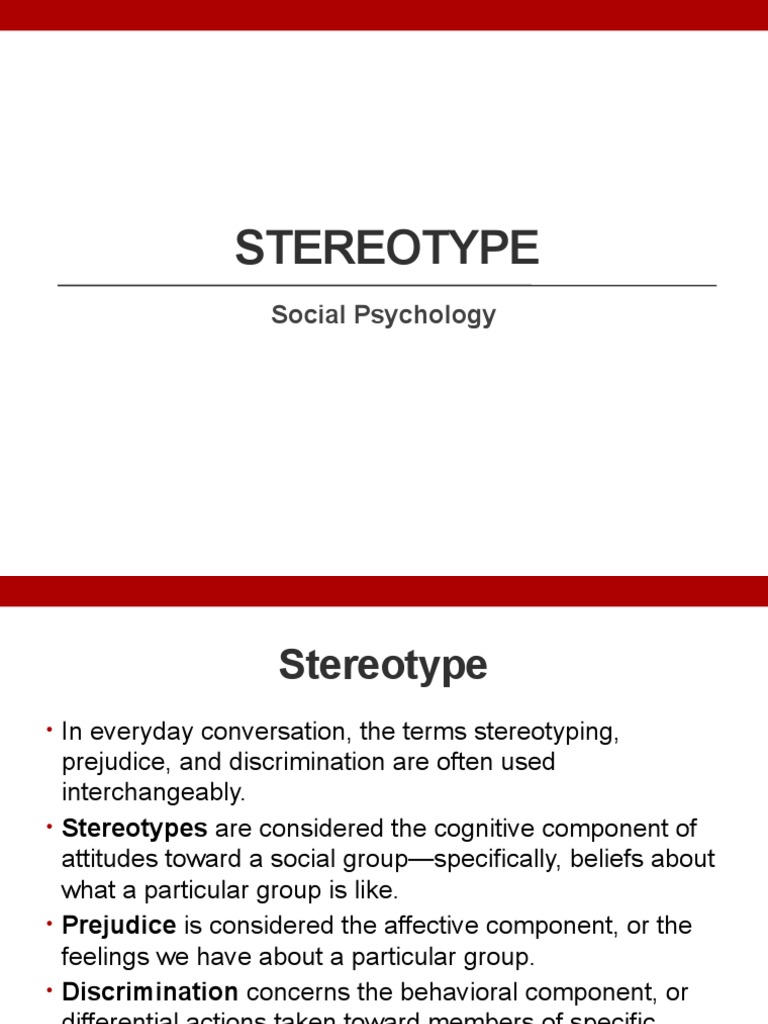 Stereotype | PDF | Stereotypes | Prejudices