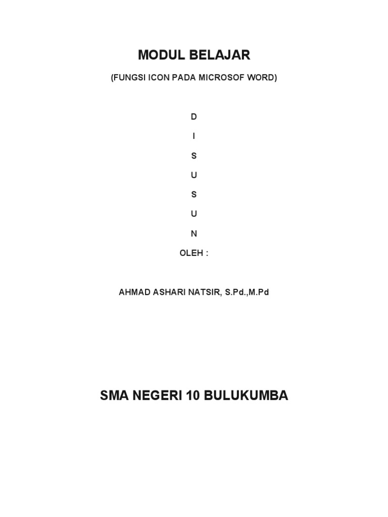 Fungsi Icon Menu Di Microsoft Word | PDF Fungsi Icon Menu Di Microsoft Word | PDF