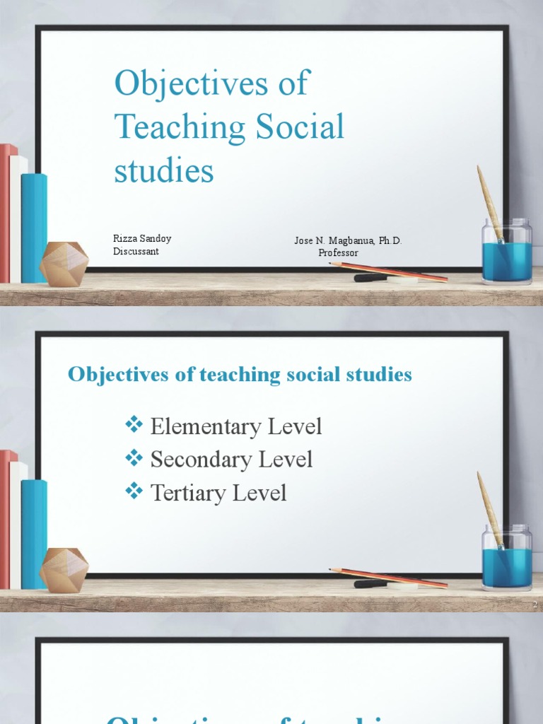 Objectives of Teaching Social Studies | PDF | Teaching Method | Cognitive Science