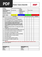 Lifting Equipment Inspection Checklist | PDF | Technology & Engineering
