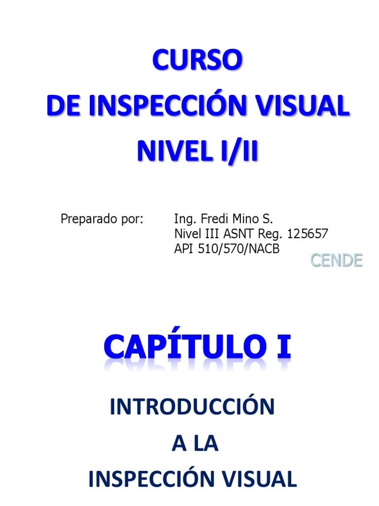 Inspeccion Visual Nivel I-II | PDF | Soldadura | Construcción