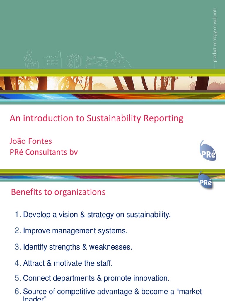 An Introduction To Sustainability Reporting Pdf Sustainability