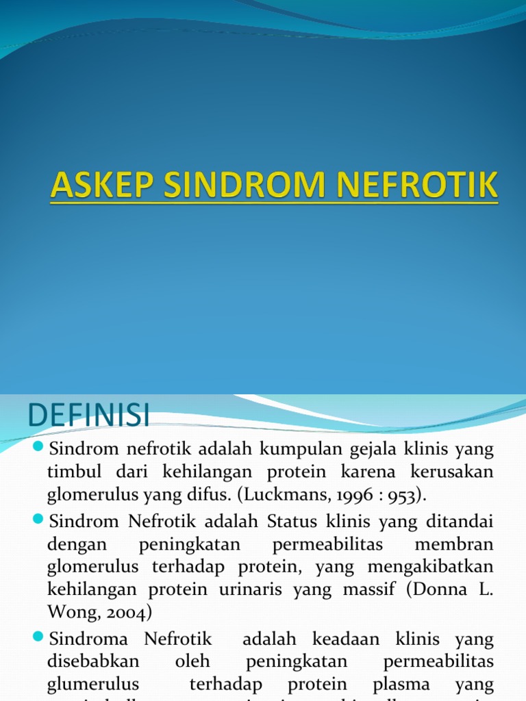 Nefrotik Sindrom | PDF