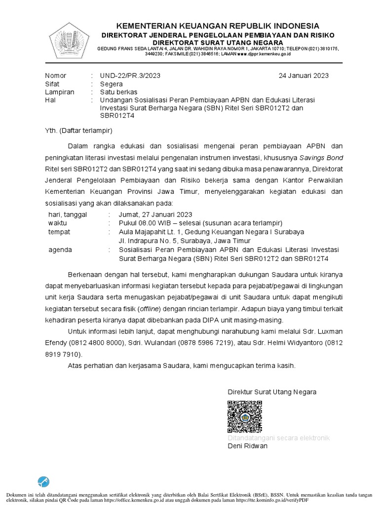 Peran Pembiayaaan APBN Dengan SBN | PDF