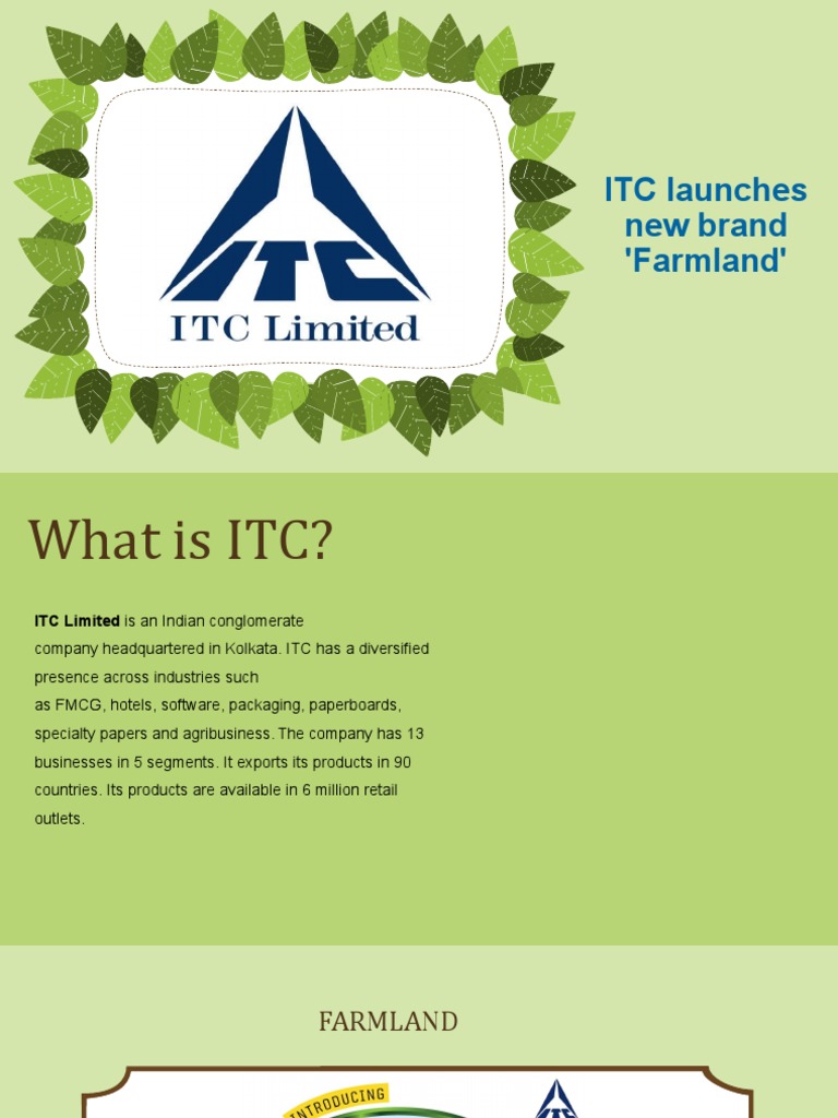 ITC Launches New Brand 'Farmland' | PDF | Vegetables | Potato