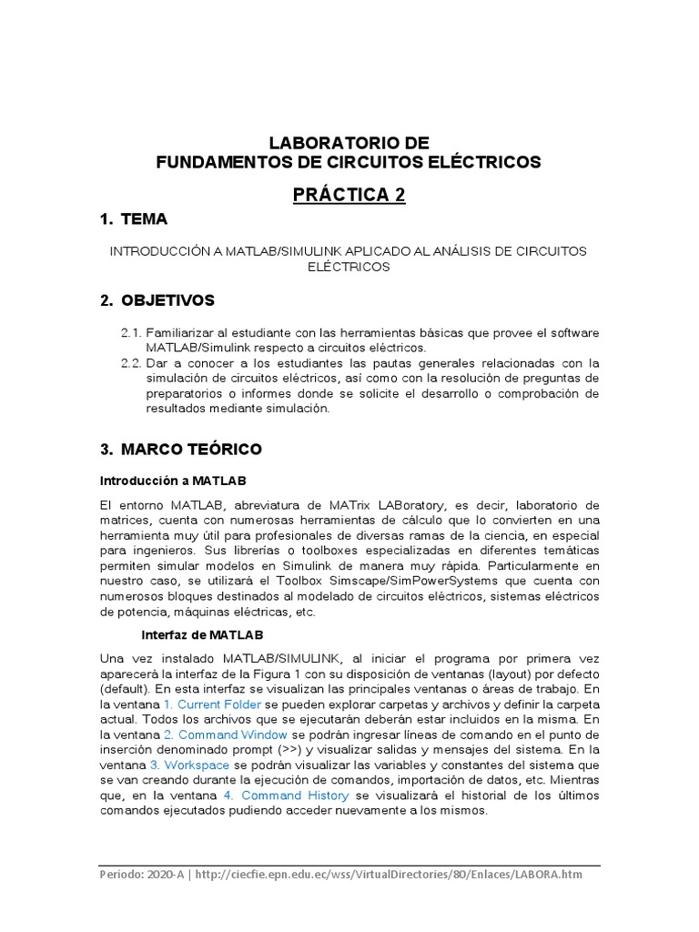 Practica de Circuitos Electricos | PDF | Matlab | Software