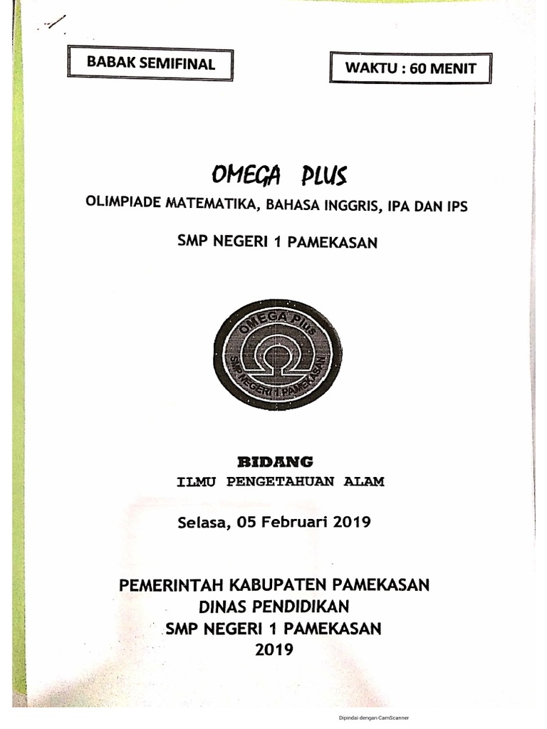 Semifinal Ipa Omega 2019 | PDF