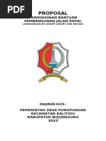 Proposal Perbaikan Jalan RT 08 RW 10 | PDF