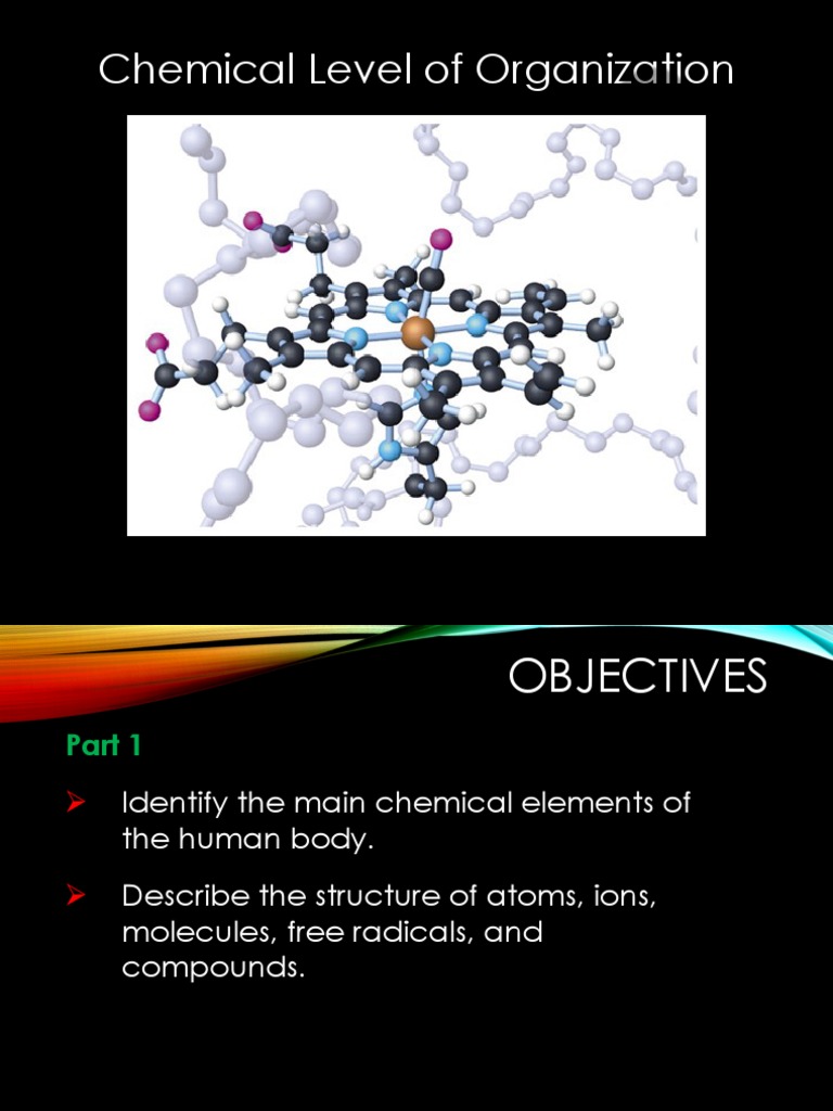 Chemical Level Organization Overview | PDF | Ion | Chemistry