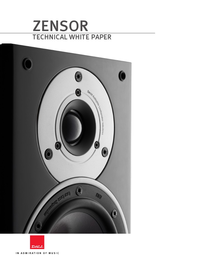 Dali Zensor Whitepaper | PDF | Loudspeaker | Amplifier