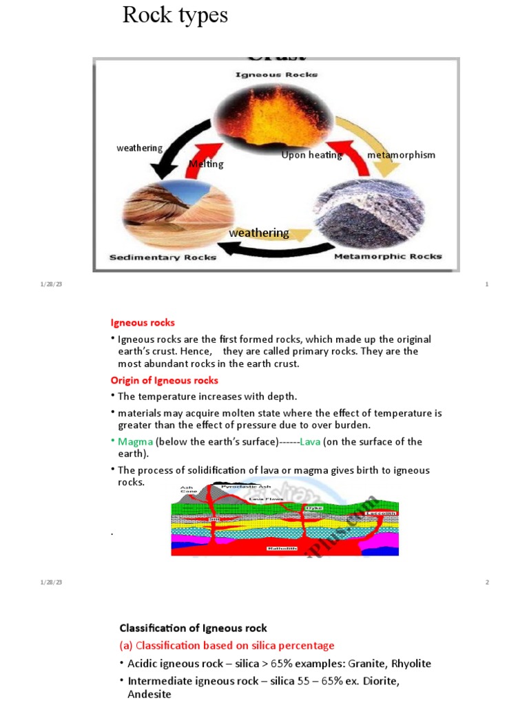 Igneous Rocks | PDF | Igneous Rock | Rock (Geology)
