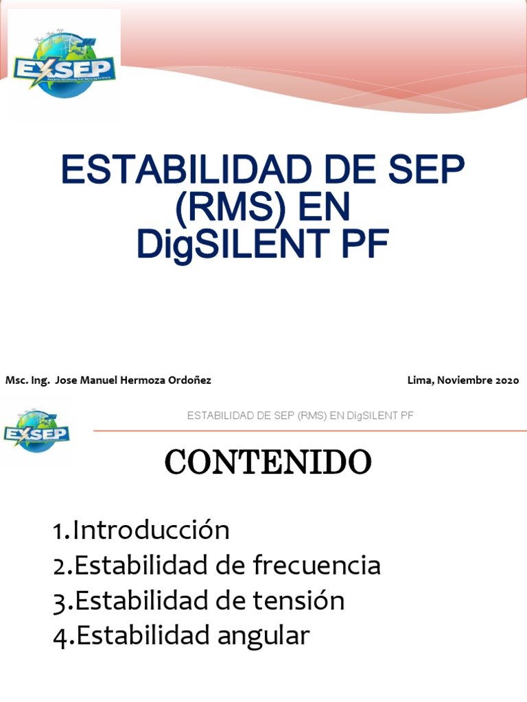 Estabilidad de SEP en DigSILENT PF | PDF | Oscilación | Cantidades fisicas